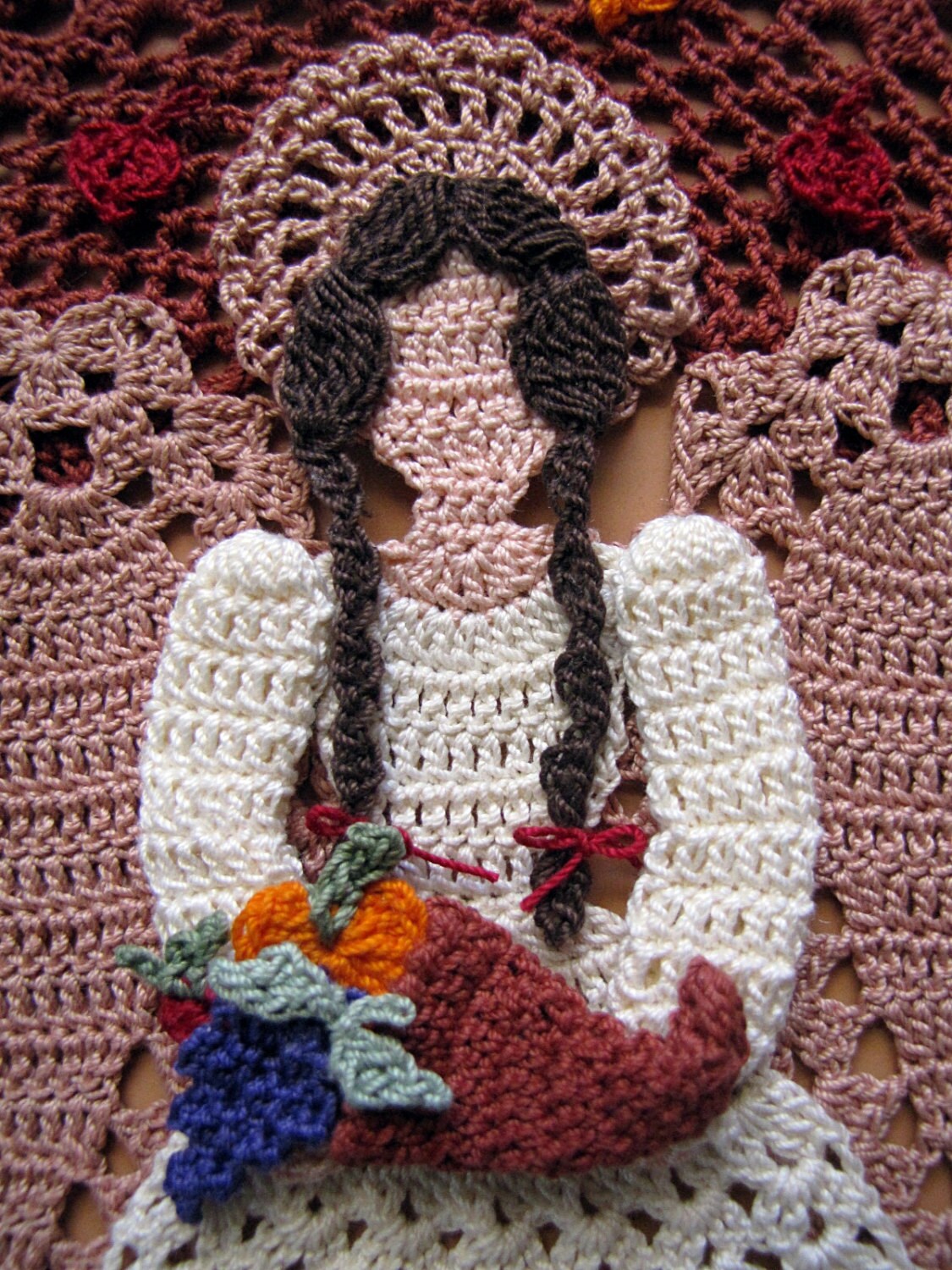 PDF Crochet Pattern- Angel of Thanksgiving Doily - Etsy
