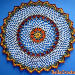 PDF Crochet Pattern: "turkey Tracks Doily" - Etsy