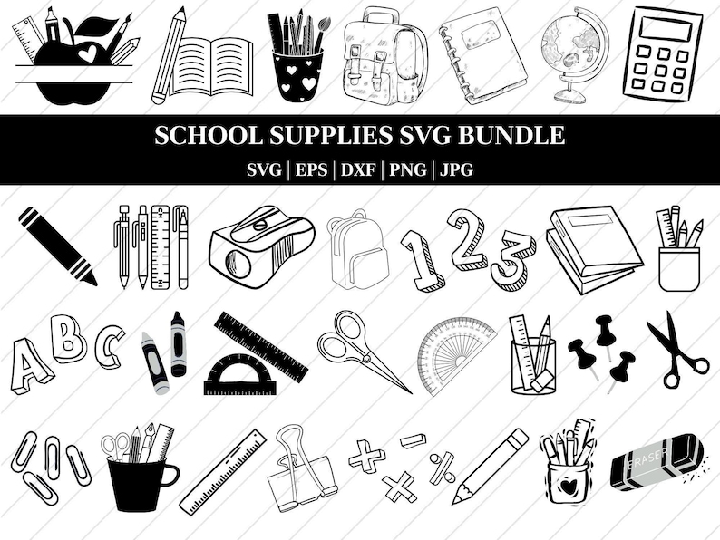 Back to School Svg Bundle,school Supplies Svg,teacher Svg,chemistry Svg ...