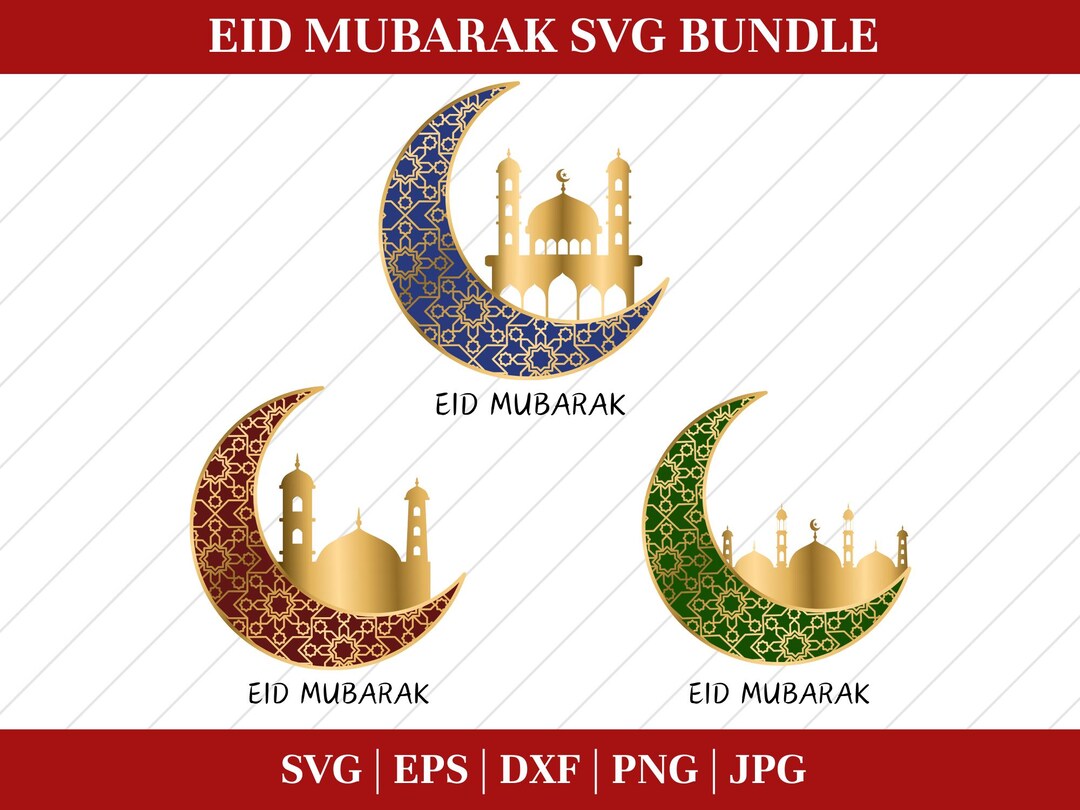 Eid SVG, Eid Cut File, Eid Moon Svg, Eid Mubarak Svg, Islamic Cut Files ...