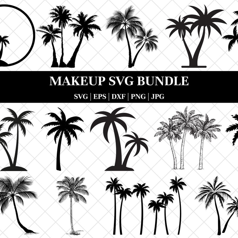 Palm Tree Svg - Etsy
