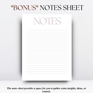 Printable To-do List With Notes Section | Editable Digital PDF Template ...