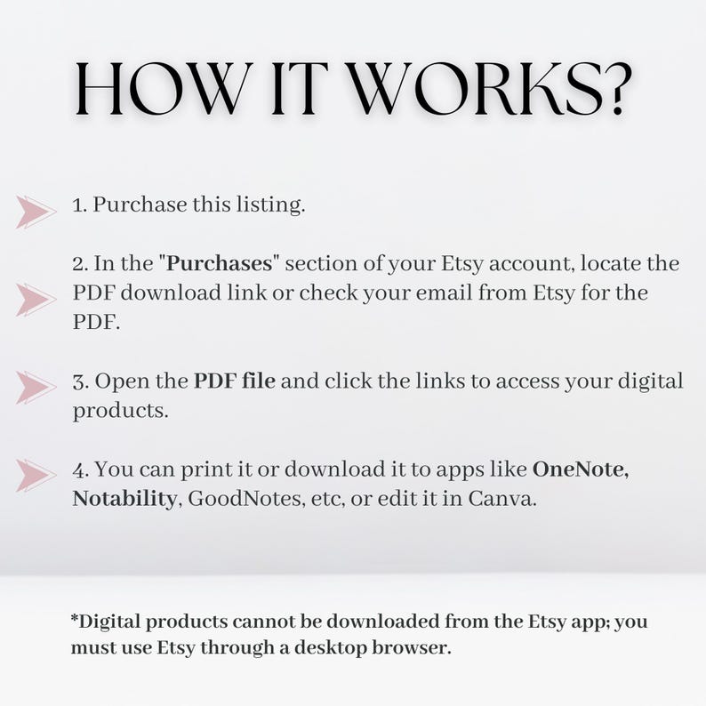 Printable To-do List With Notes Section | Editable Digital PDF Template ...