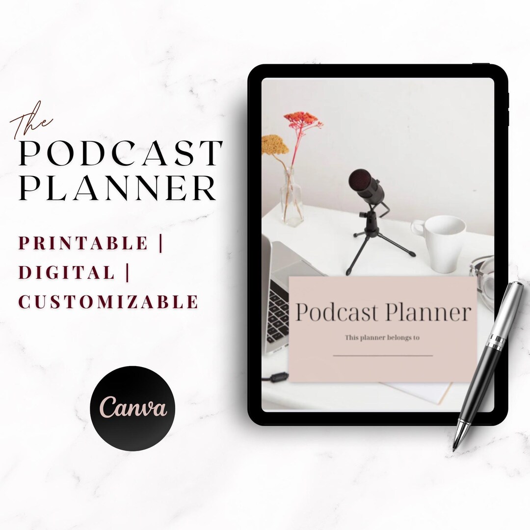 Podcast Planning Bundle, Podcast Episode Planner, Podcast Template ...