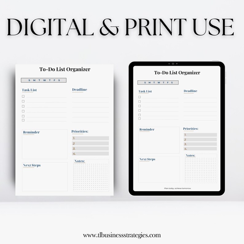 Editable Printable To-do List Template - Digital Download | Canva ...