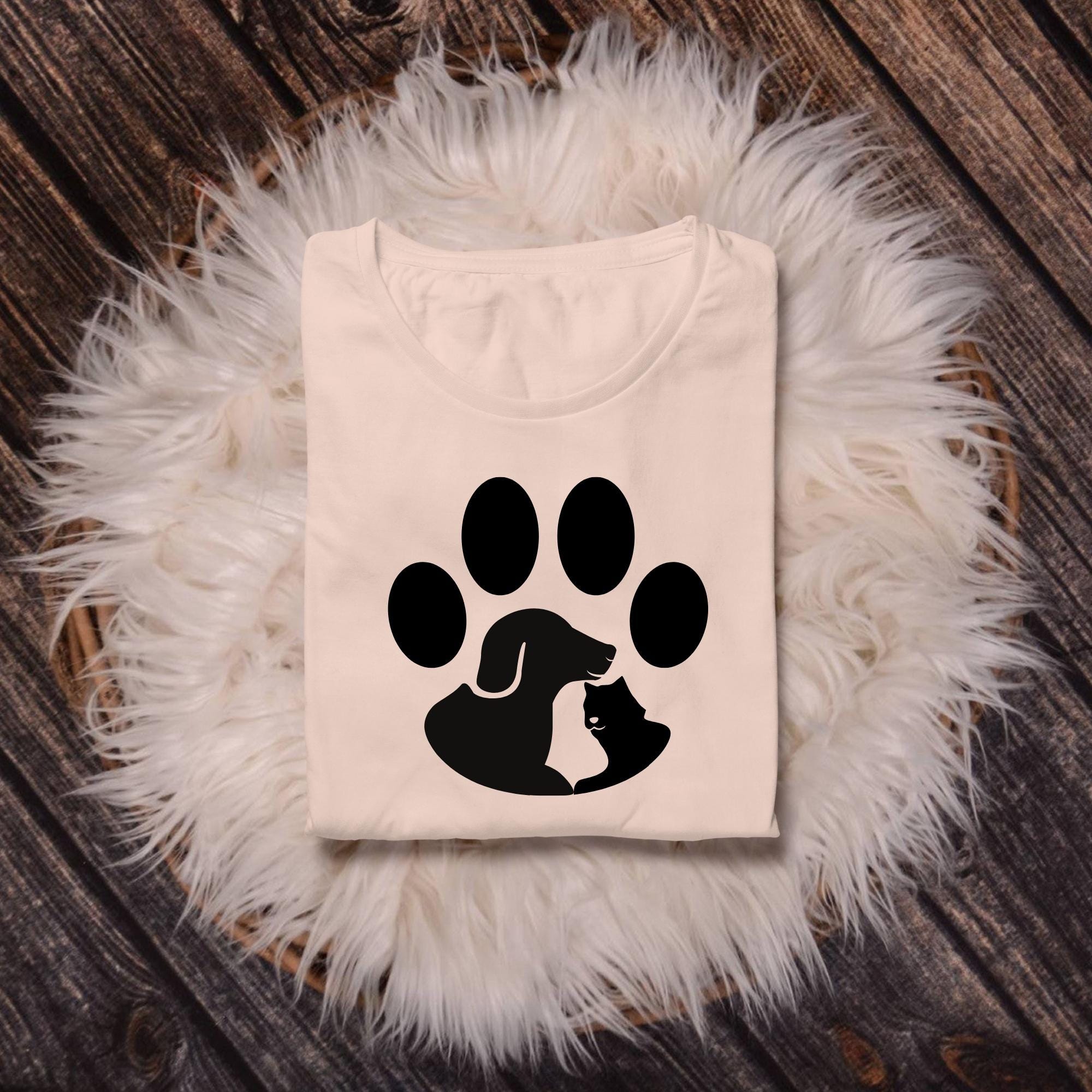 Dog and Cat Silhouette SVG, Dog Cat Outline Png, Dog and Cat Clipart ...