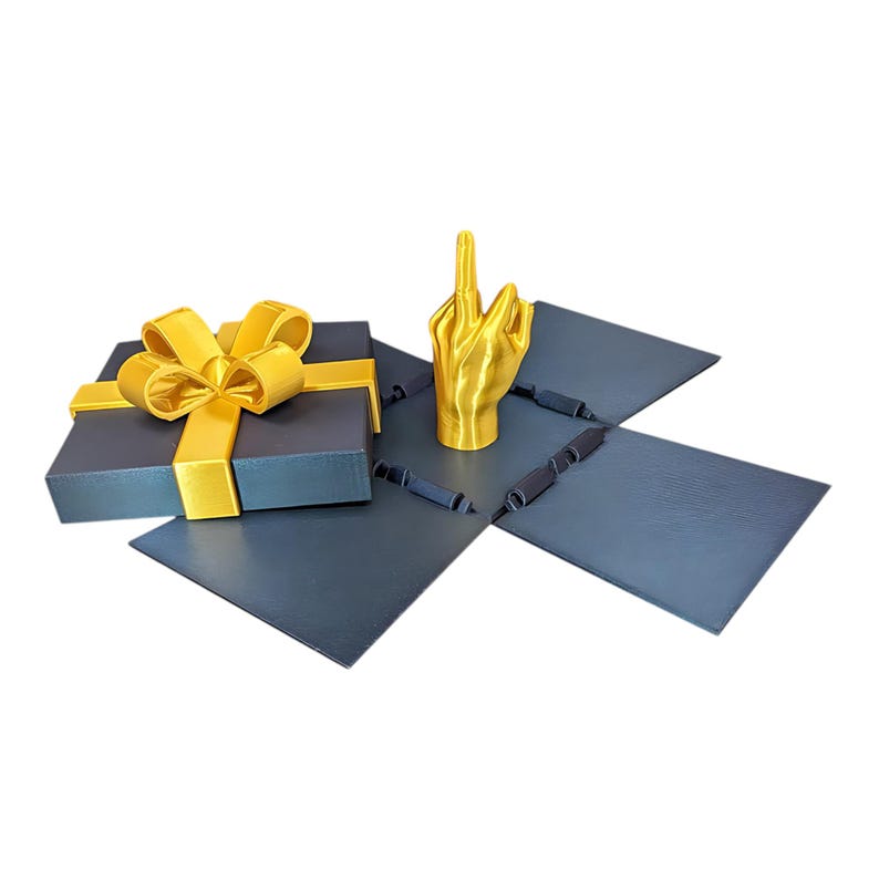 Prank Surprise Gift Box With Pop-up Middle Finger Funny Gag Gift for ...