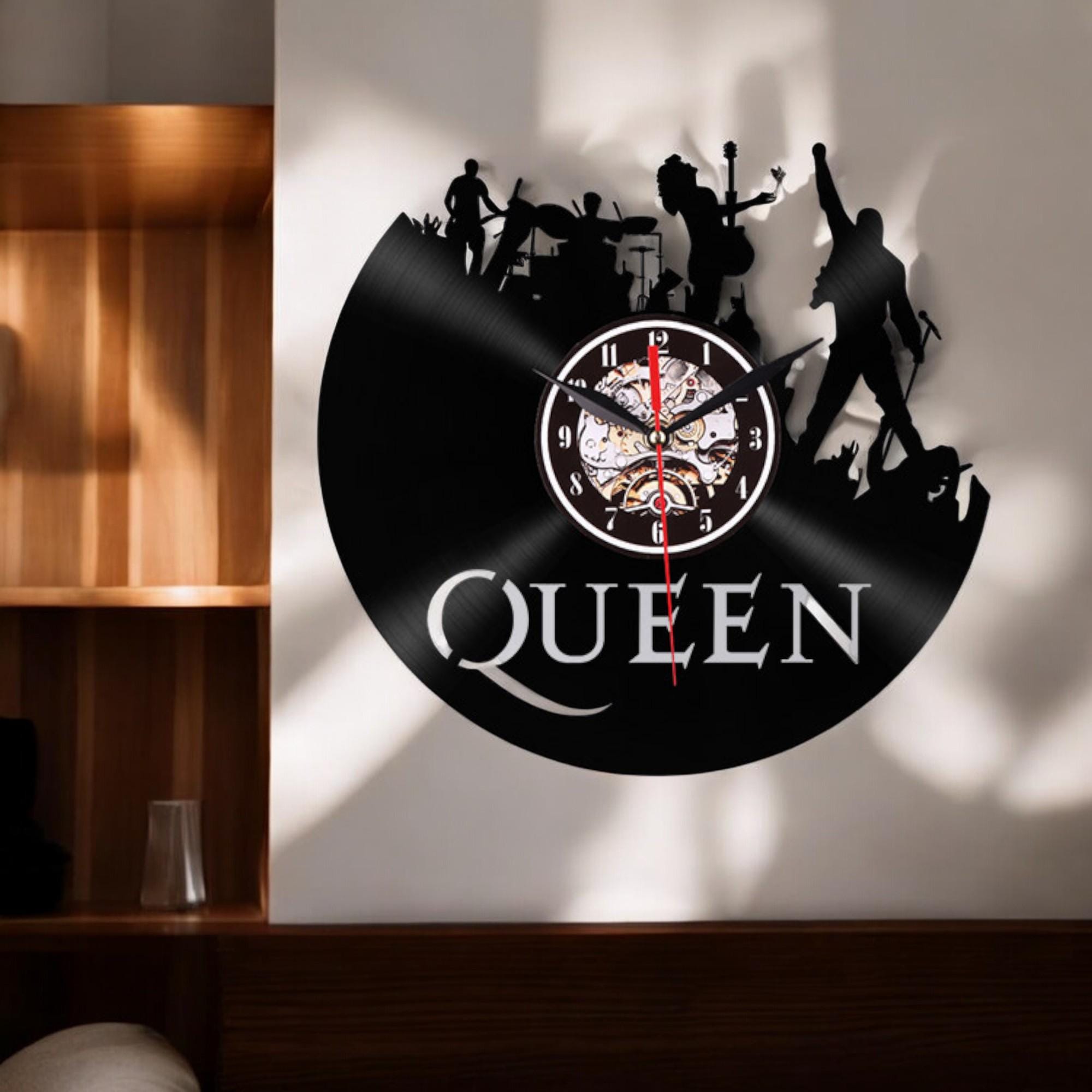 Queen Vinyl Record Clock Music Lover Gift Rock Band Decor Unique Wall ...