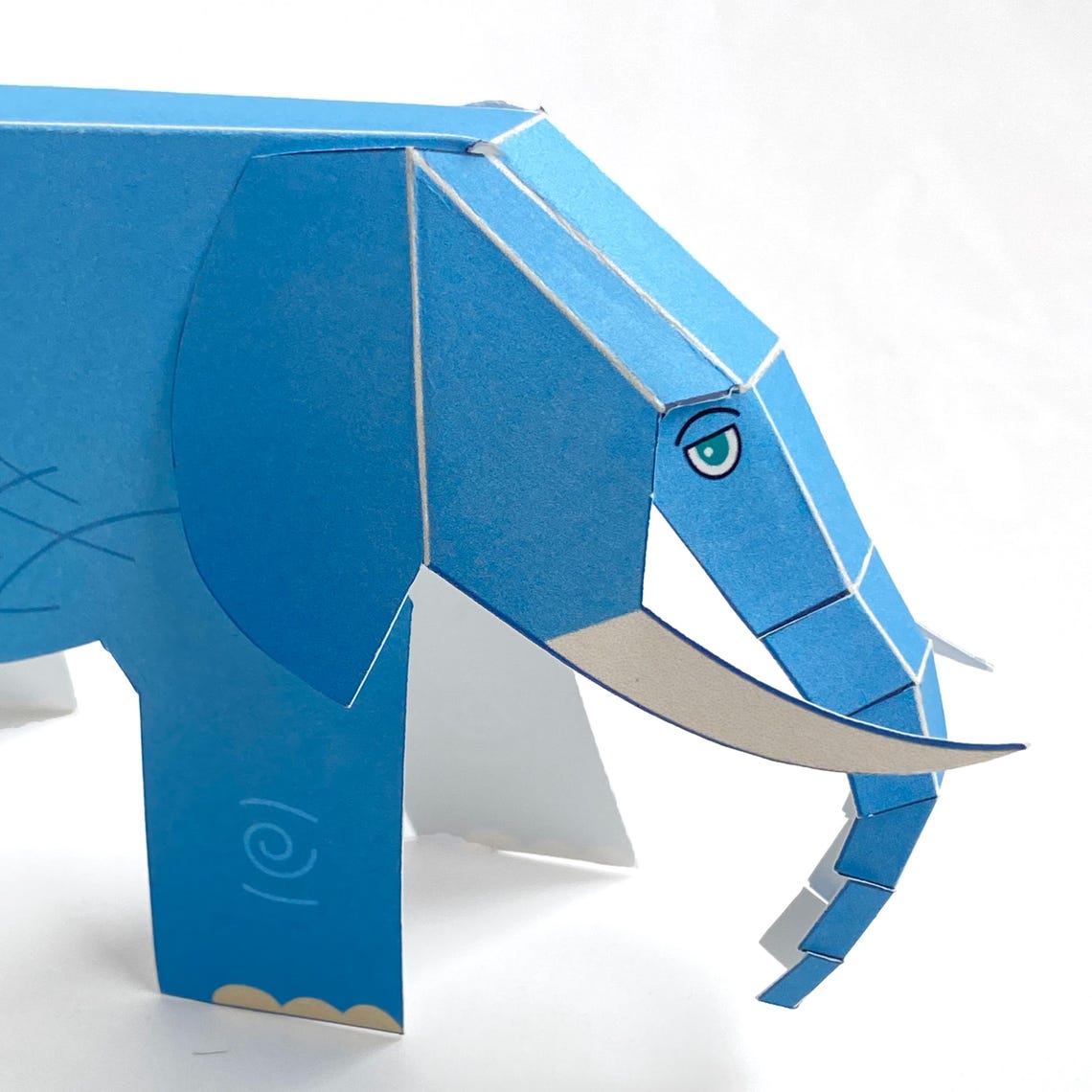 DIY 3D Safari Elephant Paper Craft - Etsy