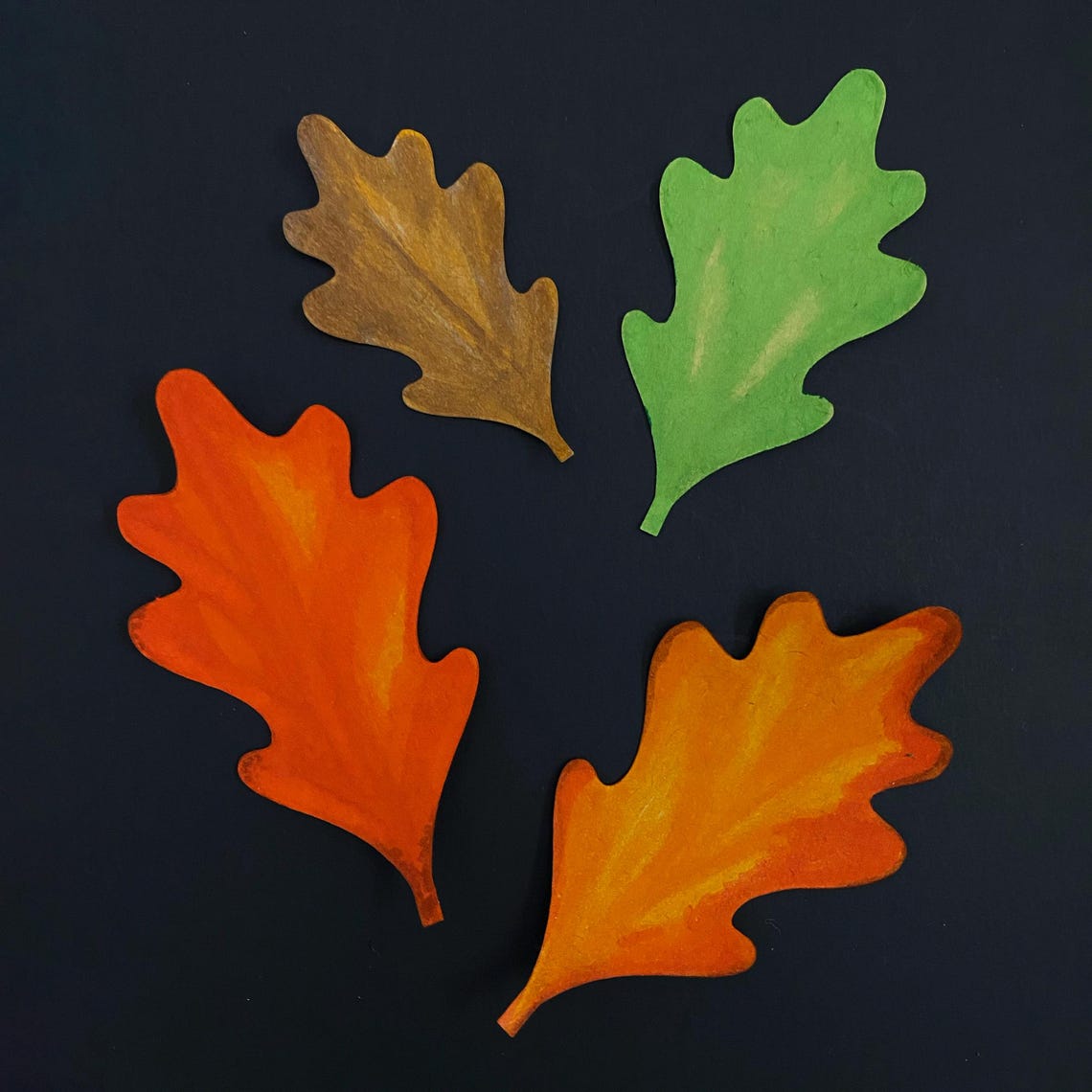 Acorn & Leaf Templates – Fall 3D Paper Craft, PDF + SVG Instant ...
