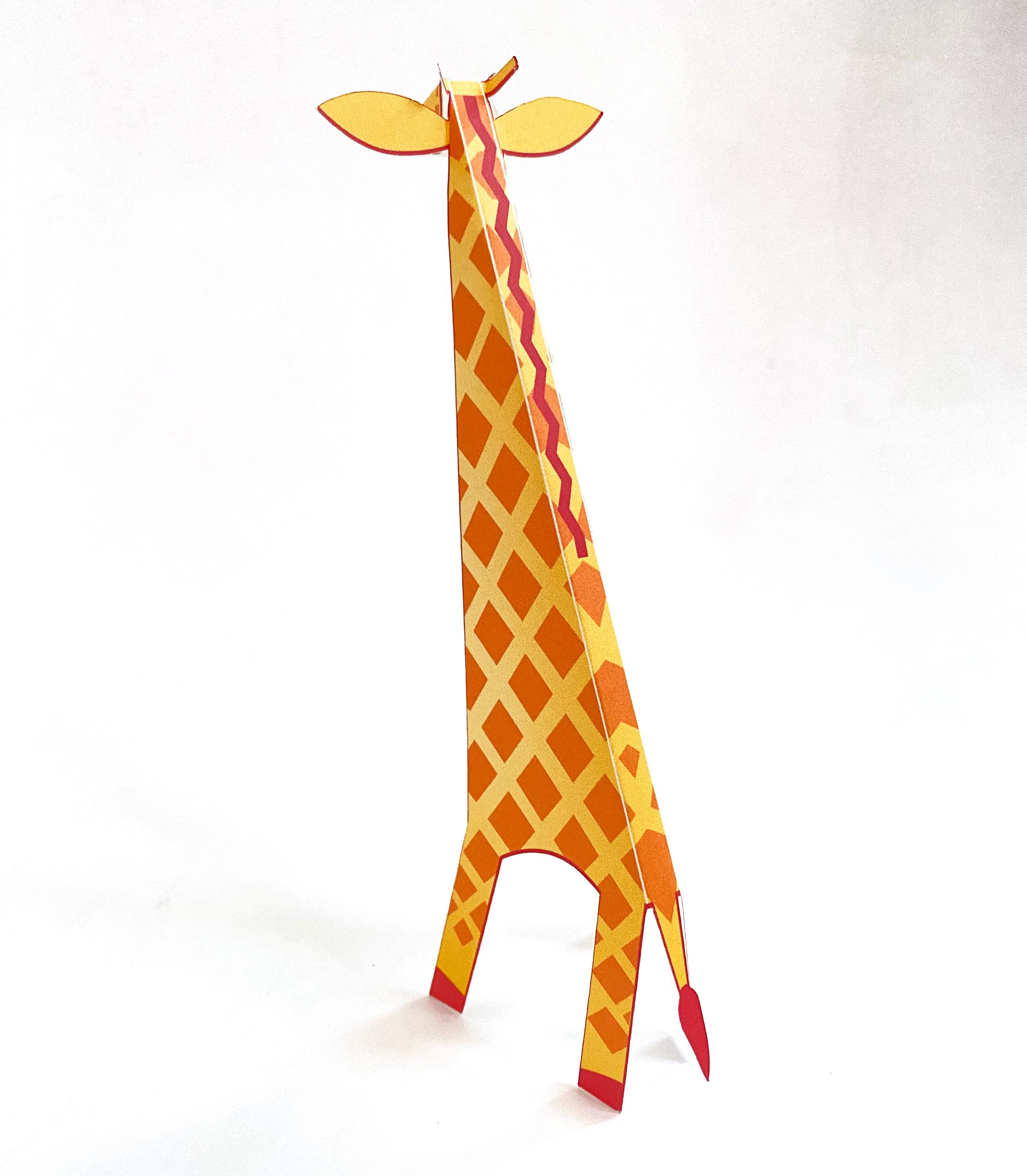 DIY Paper Giraffe Template | 3D Giraffe Papercraft Templates ...