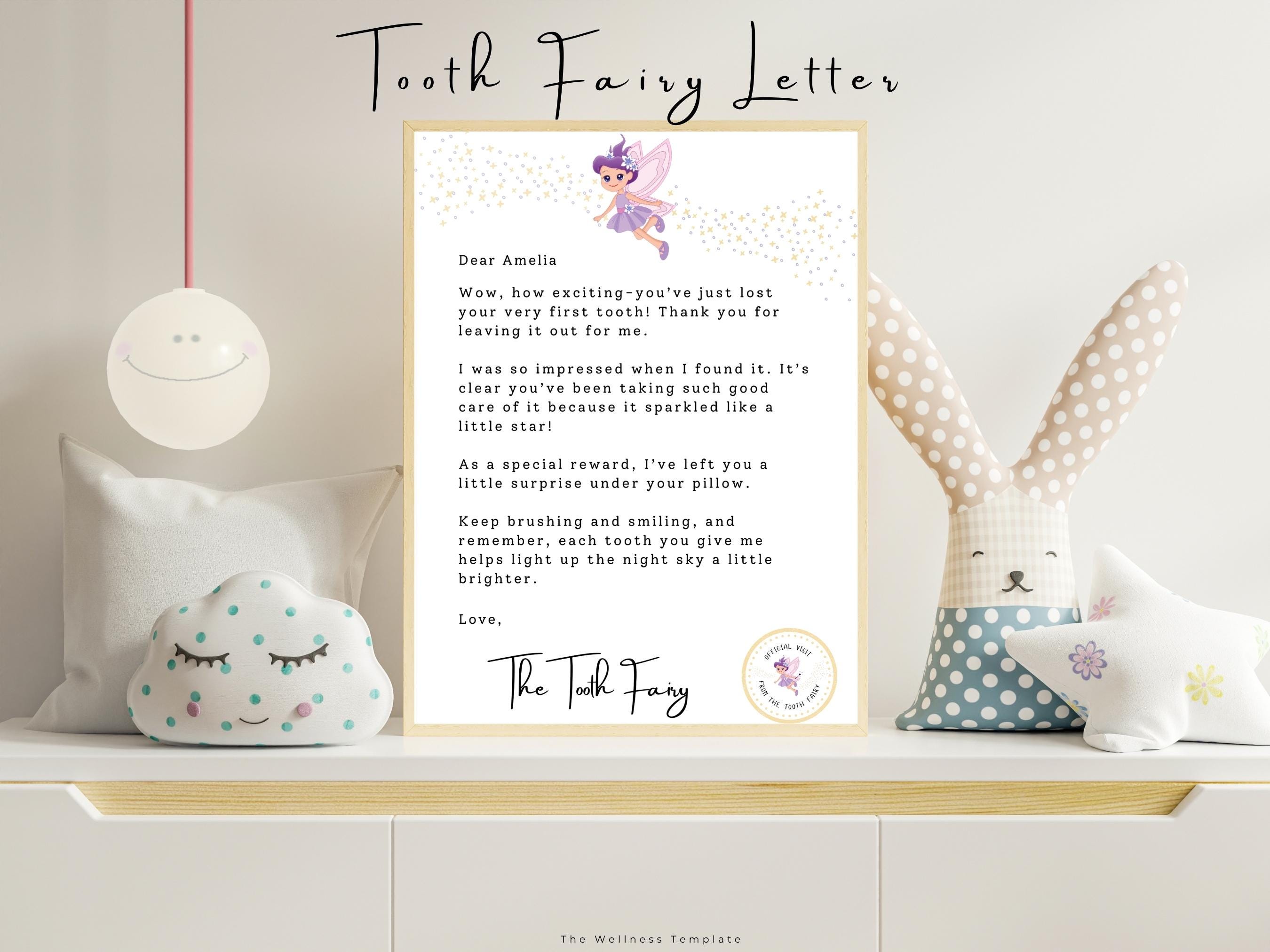 Tooth Fairy Letter, First Tooth Letter, Tooth Fairy Note, Editable ...