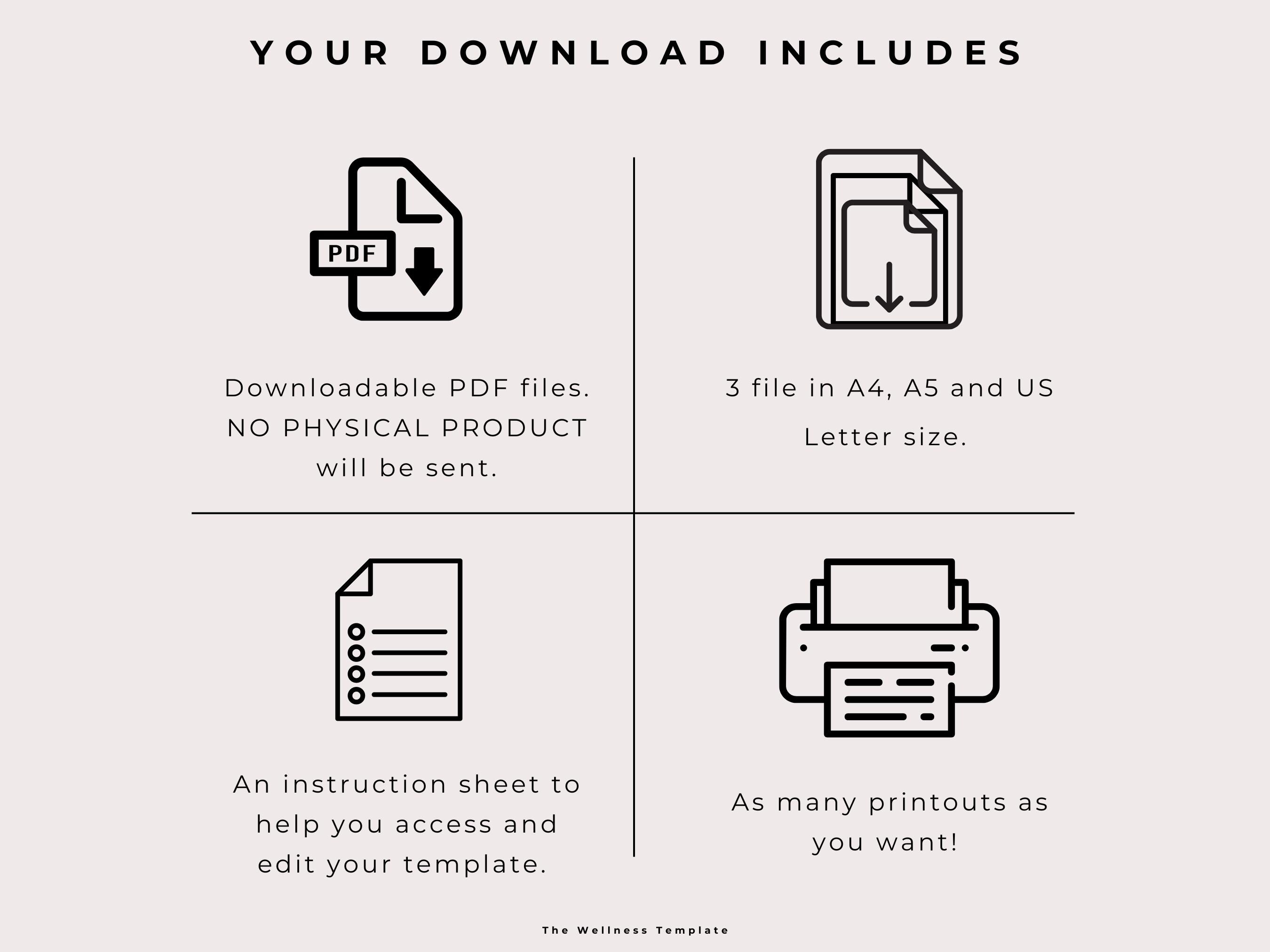 75 Soft Tracker Printable Editable, 75 Soft Tracker, Daily 75 Soft ...