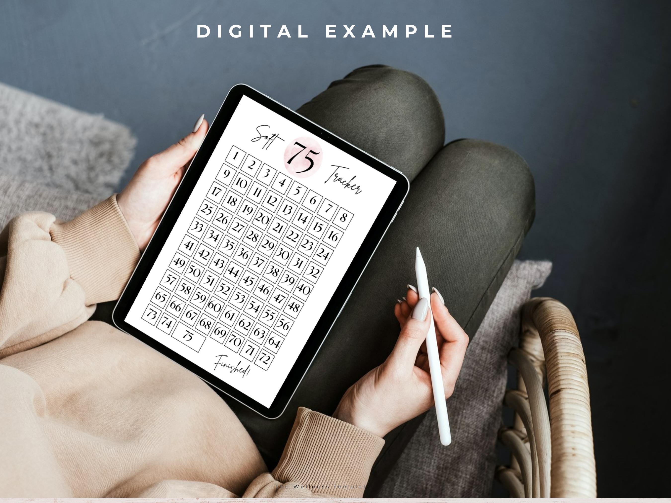 75 Soft Tracker Printable Editable, 75 Soft Tracker, Daily 75 Soft ...