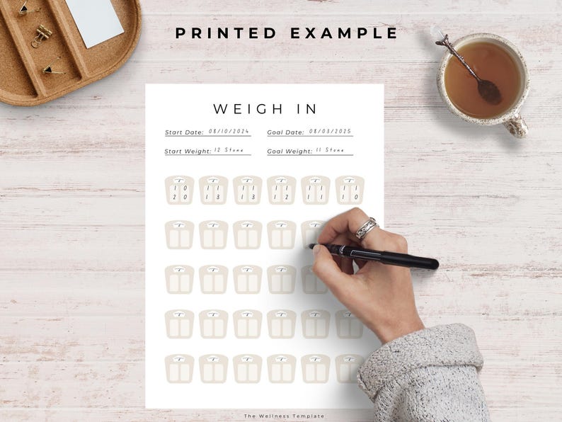 Weight Loss Tracker, Fitness Planner Printable, Fitness Tracker Journal ...