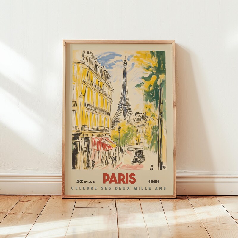 Paris Travel Poster - Etsy