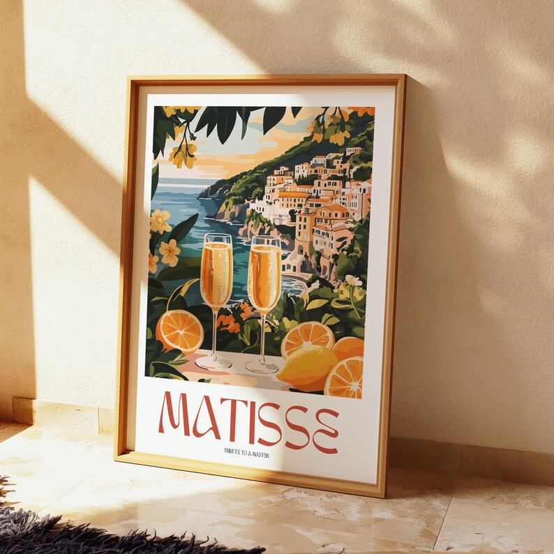 Henri Matisse Amalfi Art Print, Mediterranean Village Wall Decor ...