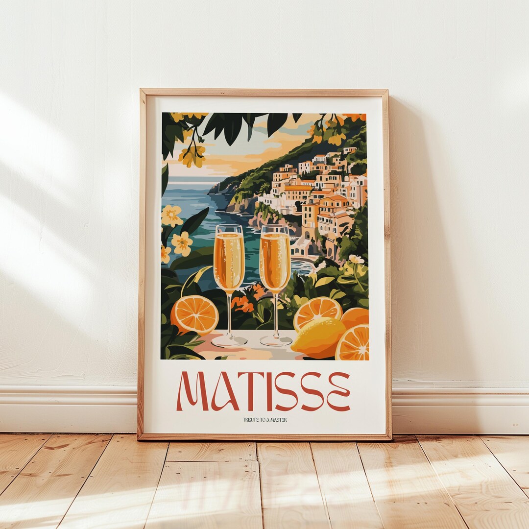 Henri Matisse Amalfi Art Print, Mediterranean Village Wall Decor ...