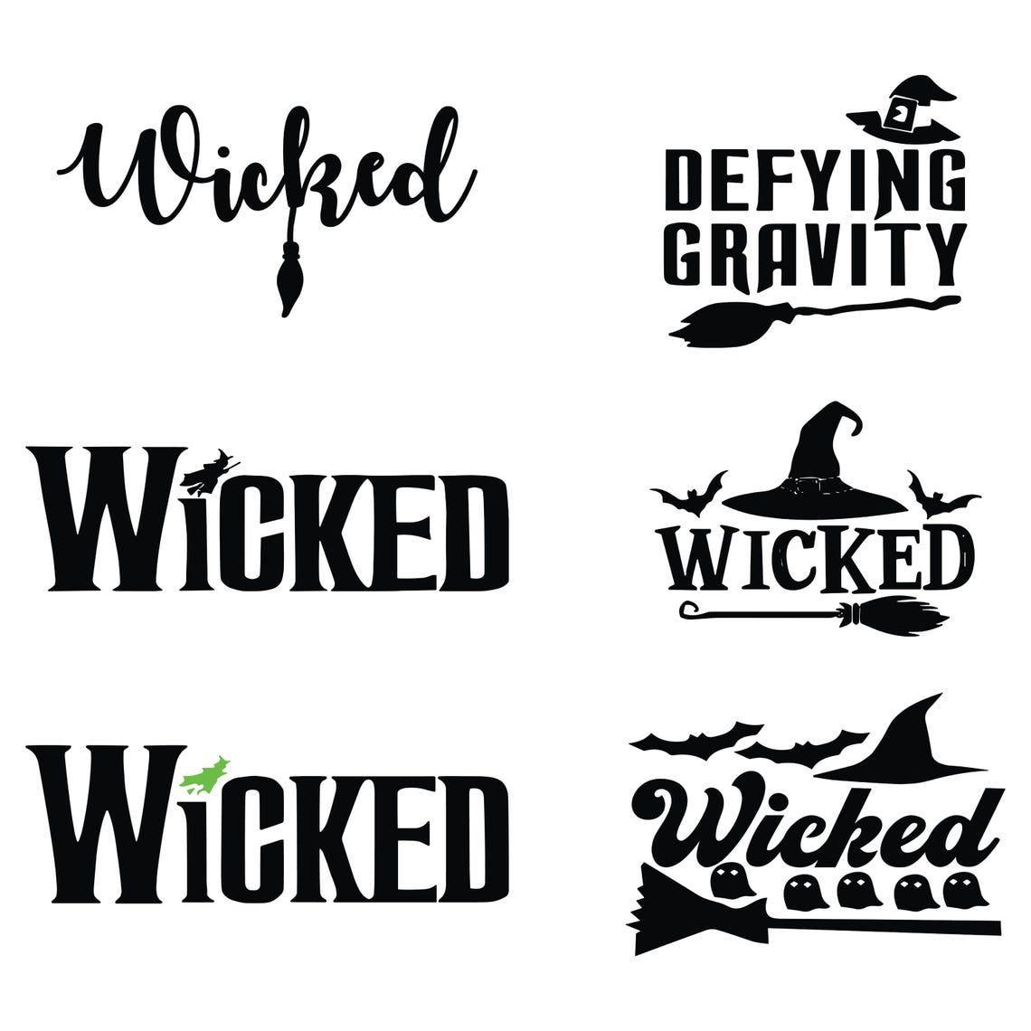 Wicked Movie Svg Png, Wicked PNG, Wicked Vinyl, Wicked Cricut, Witches ...