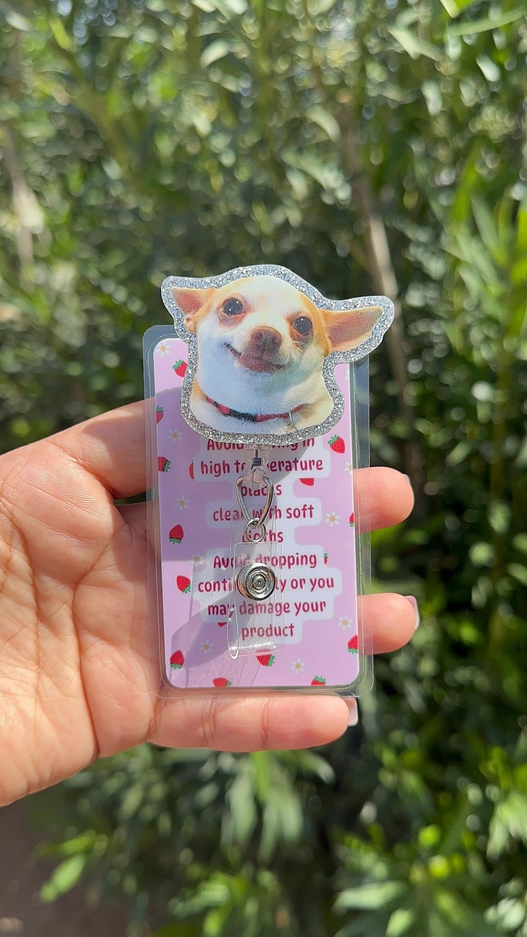 Meme Dog Badge Reel | Funny Meme Badge Reel | Nurse Badge Reel ...