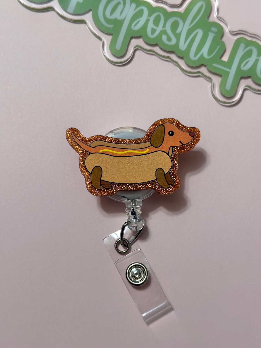 Winner Dog Badge Reel / Dachshund Badge Reel/funny Id Holder / Student ...