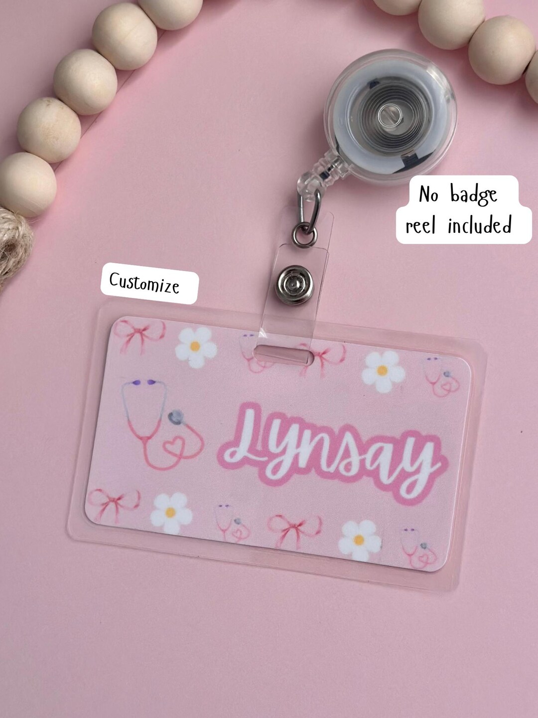 Custom Nurse Badge Name Tag/ Badge Buddy/ Badge Reel Name Card/ Badge ...