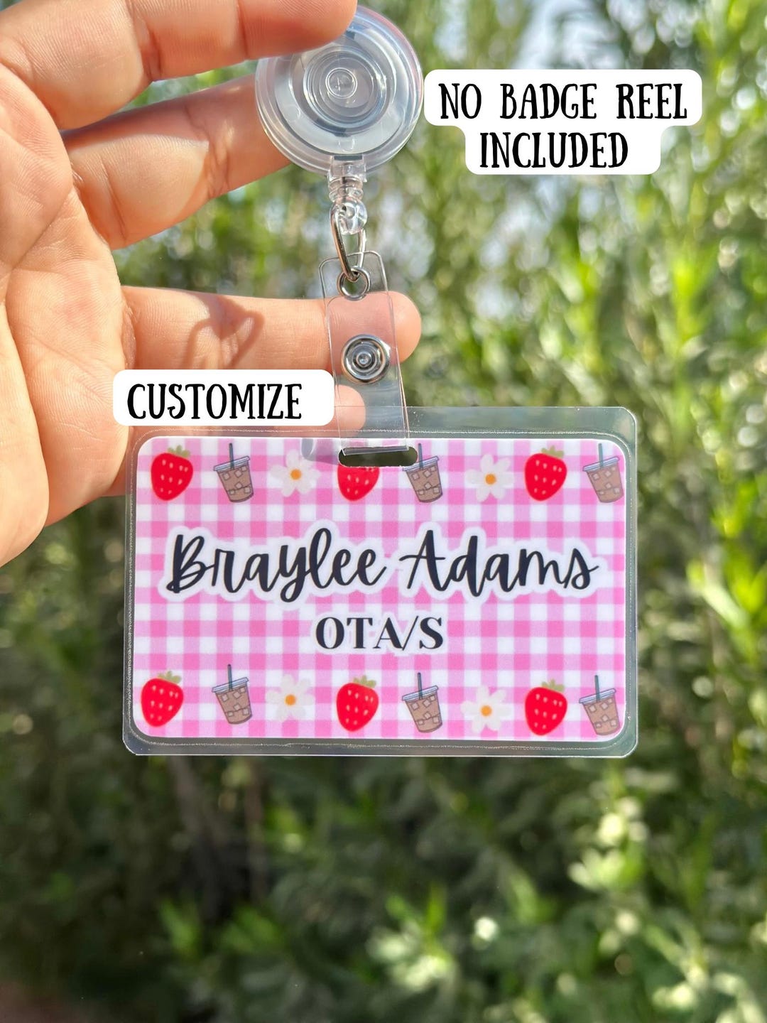 Custom Nurse Badge Name Tag/ Badge Buddy/ Badge Reel Name Card/ Badge ...