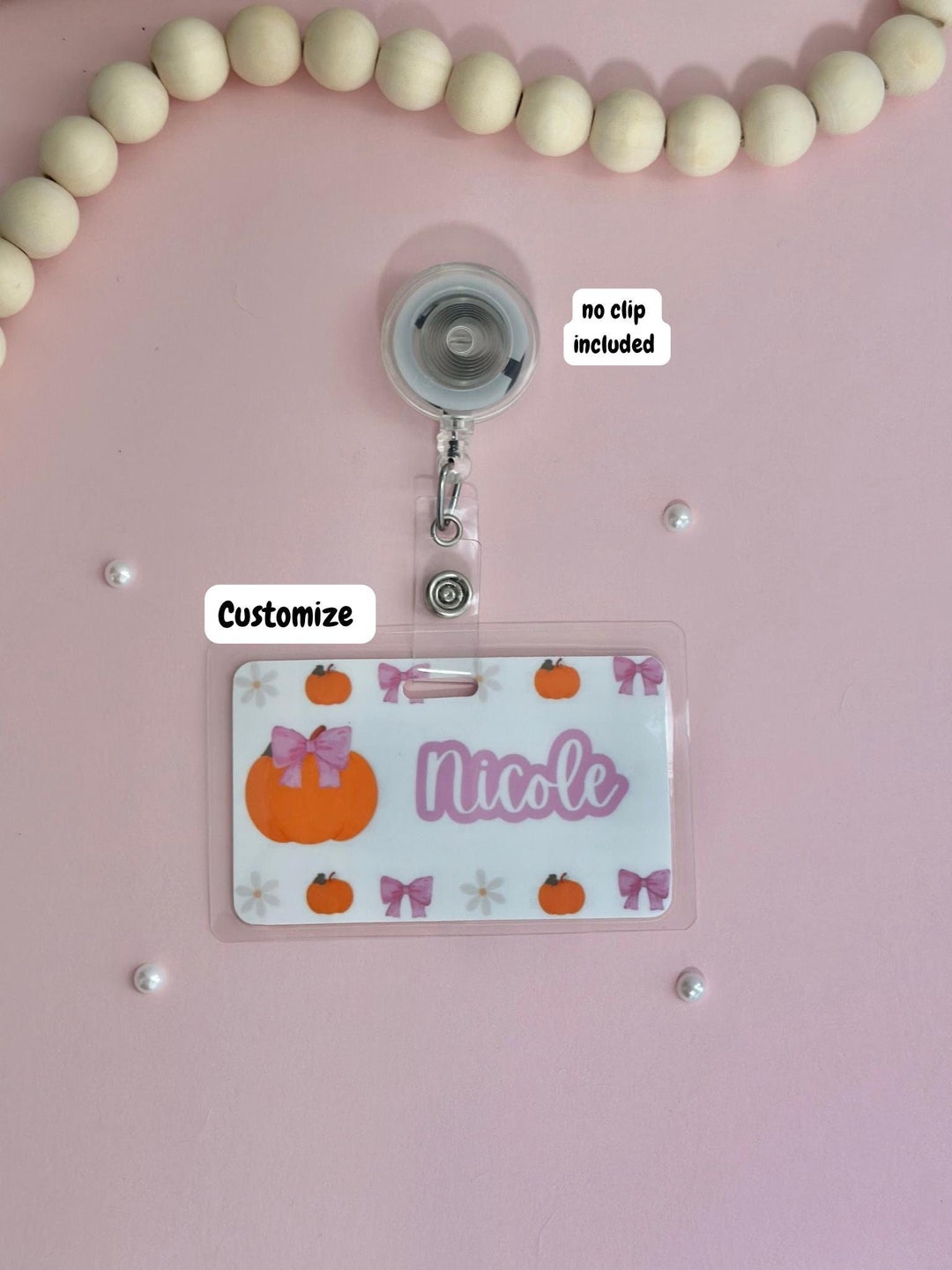 Custom Nurse Badge Name Tag/ Badge Buddy/ Badge Reel Name Card/ Badge ...
