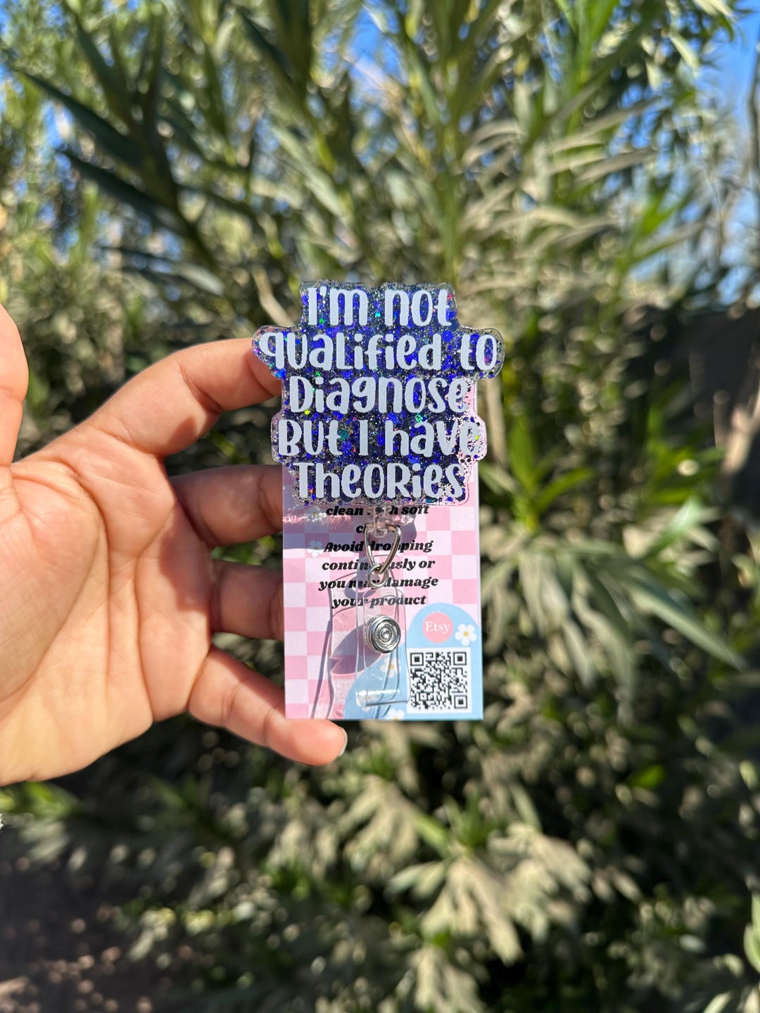 I'm Not Qualified to Diagnose, but I Have Theories Badge Reel, RN Id ...