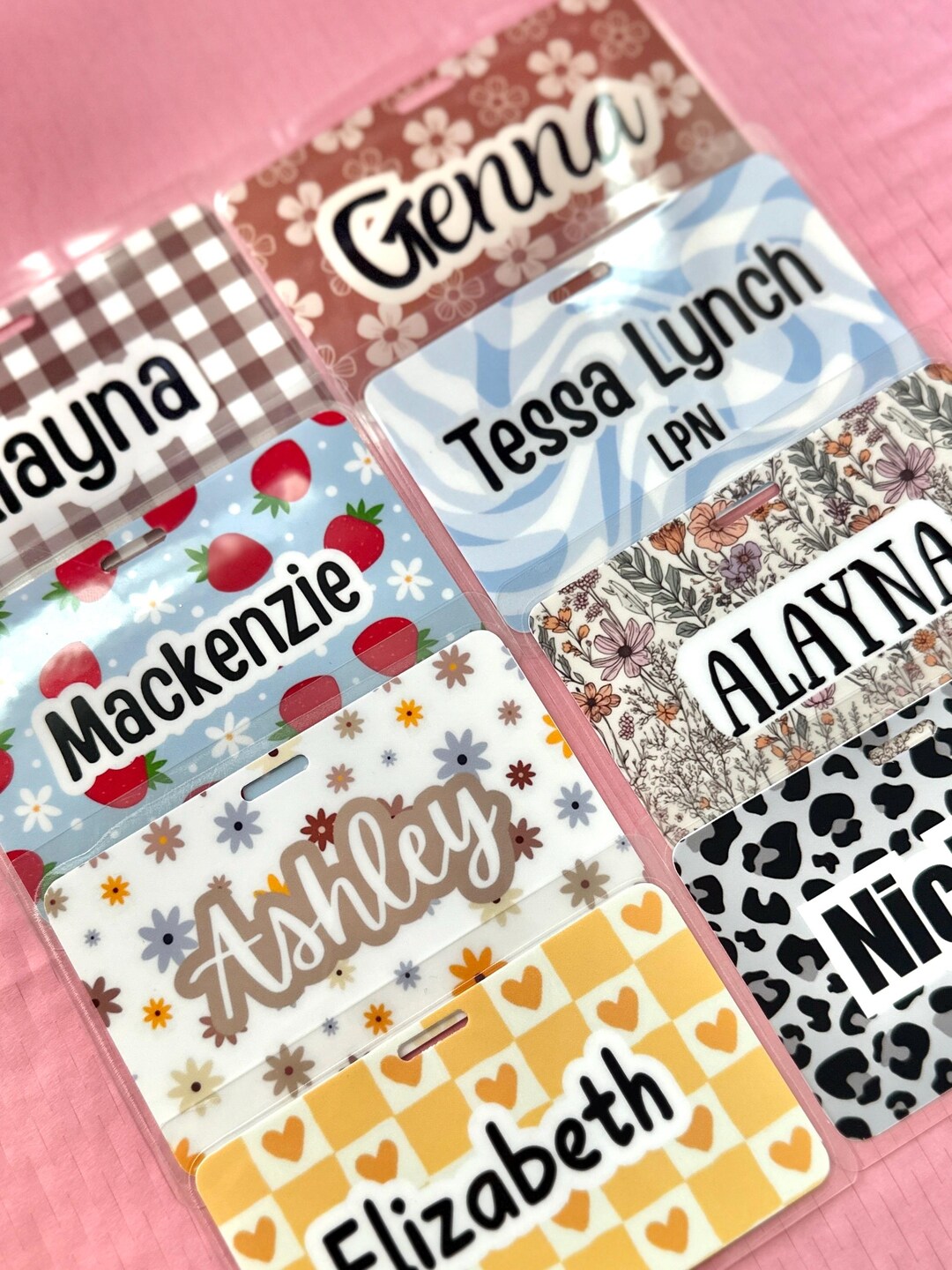 Custom Nurse Badge Name Tag/ Badge Buddy/ Badge Reel Name Card/ Badge ...