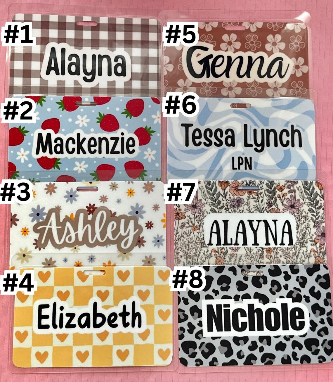 Custom Nurse Badge Name Tag/ Badge Buddy/ Badge Reel Name Card/ Badge ...