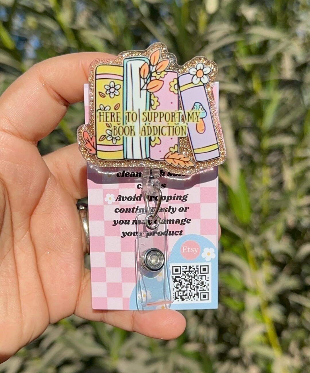 Here to Support My Book... Badge Reel /badge Reels / Teacher or Nurse ...