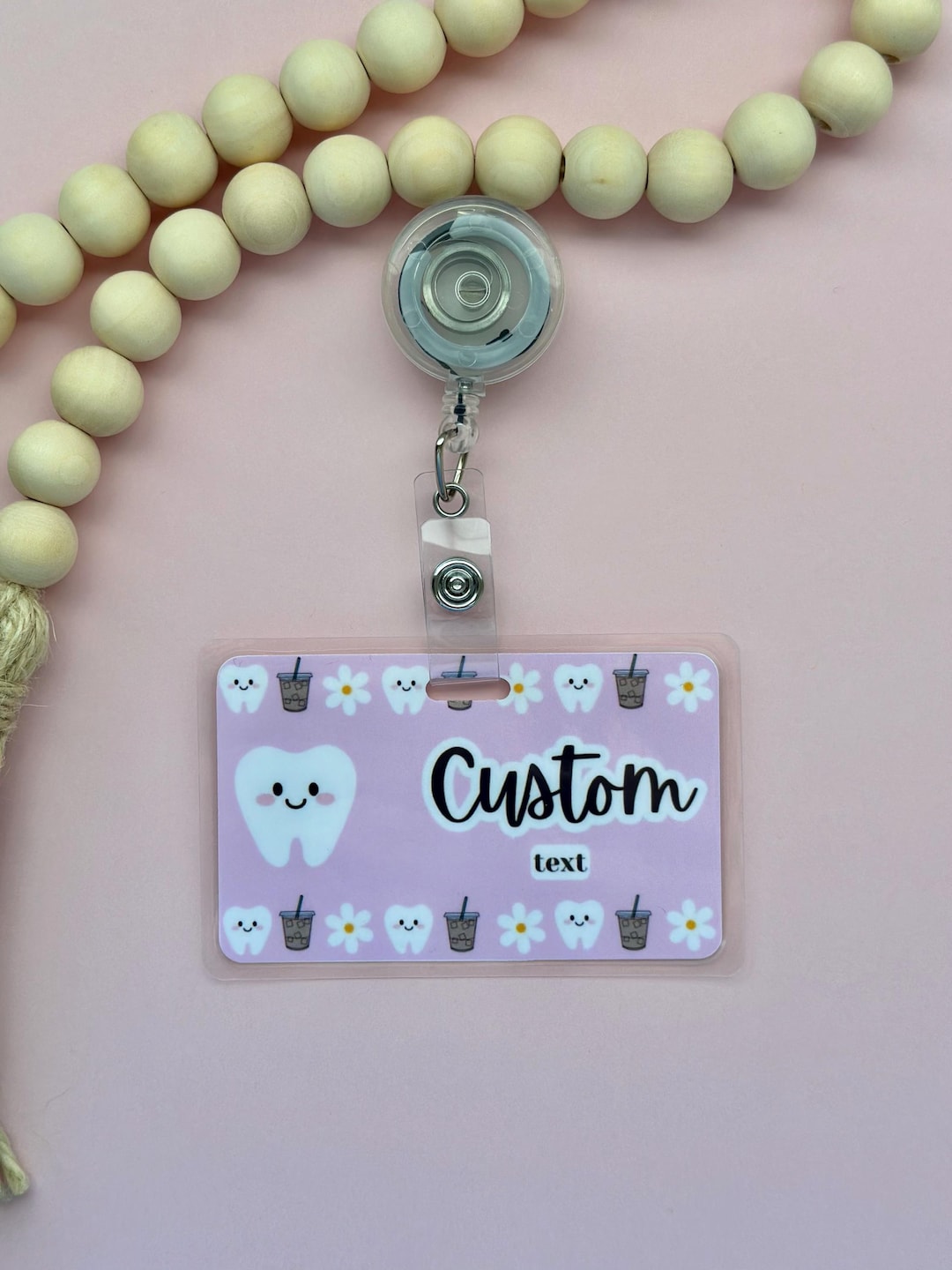 Dental Badge Name Tag/ Badge Buddy/ Badge Reel Name Card/ Badge Back ...
