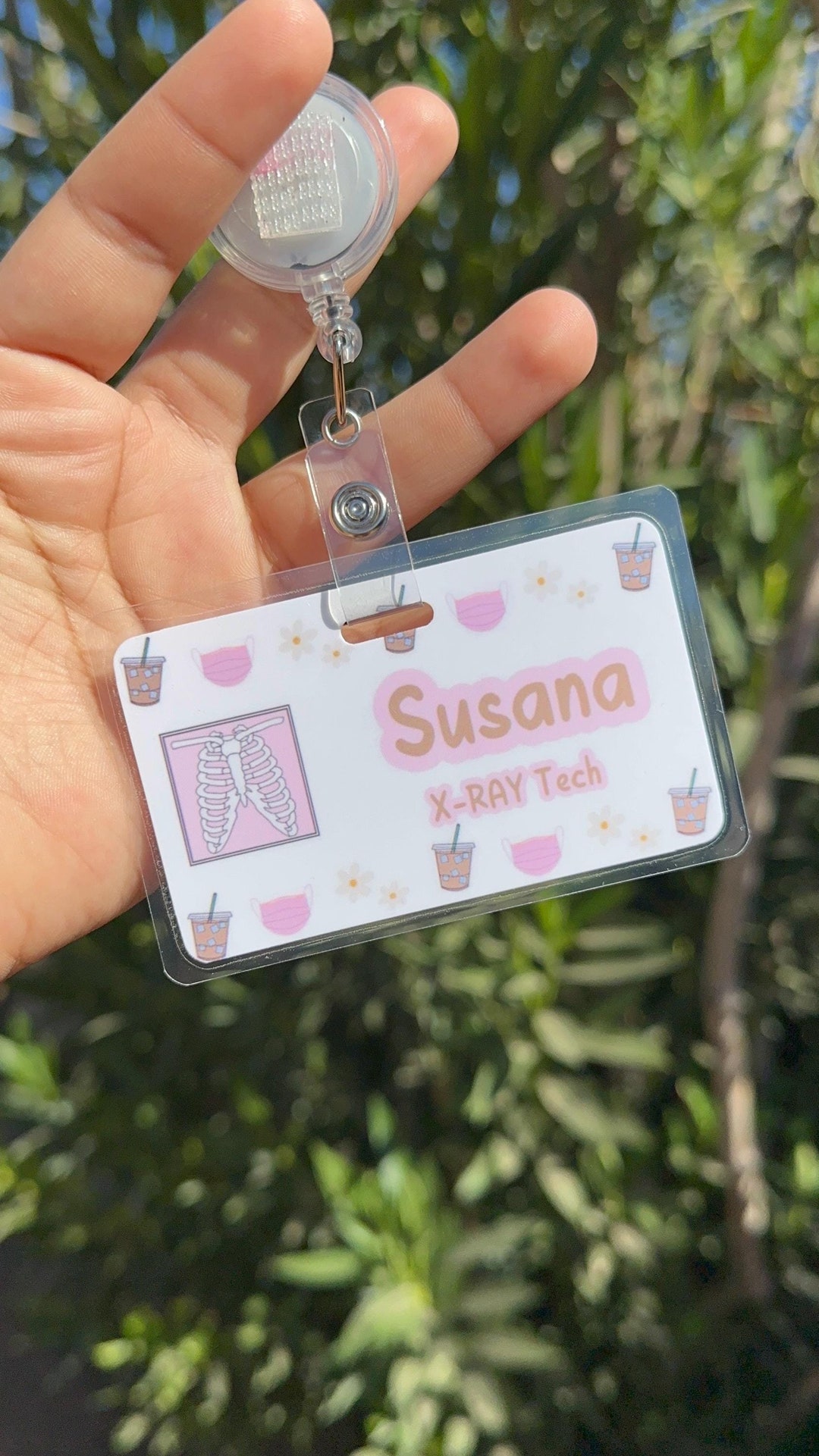 Custom Nurse Badge Name Tag/ Xray Badge Buddy Gift for X-ray ...