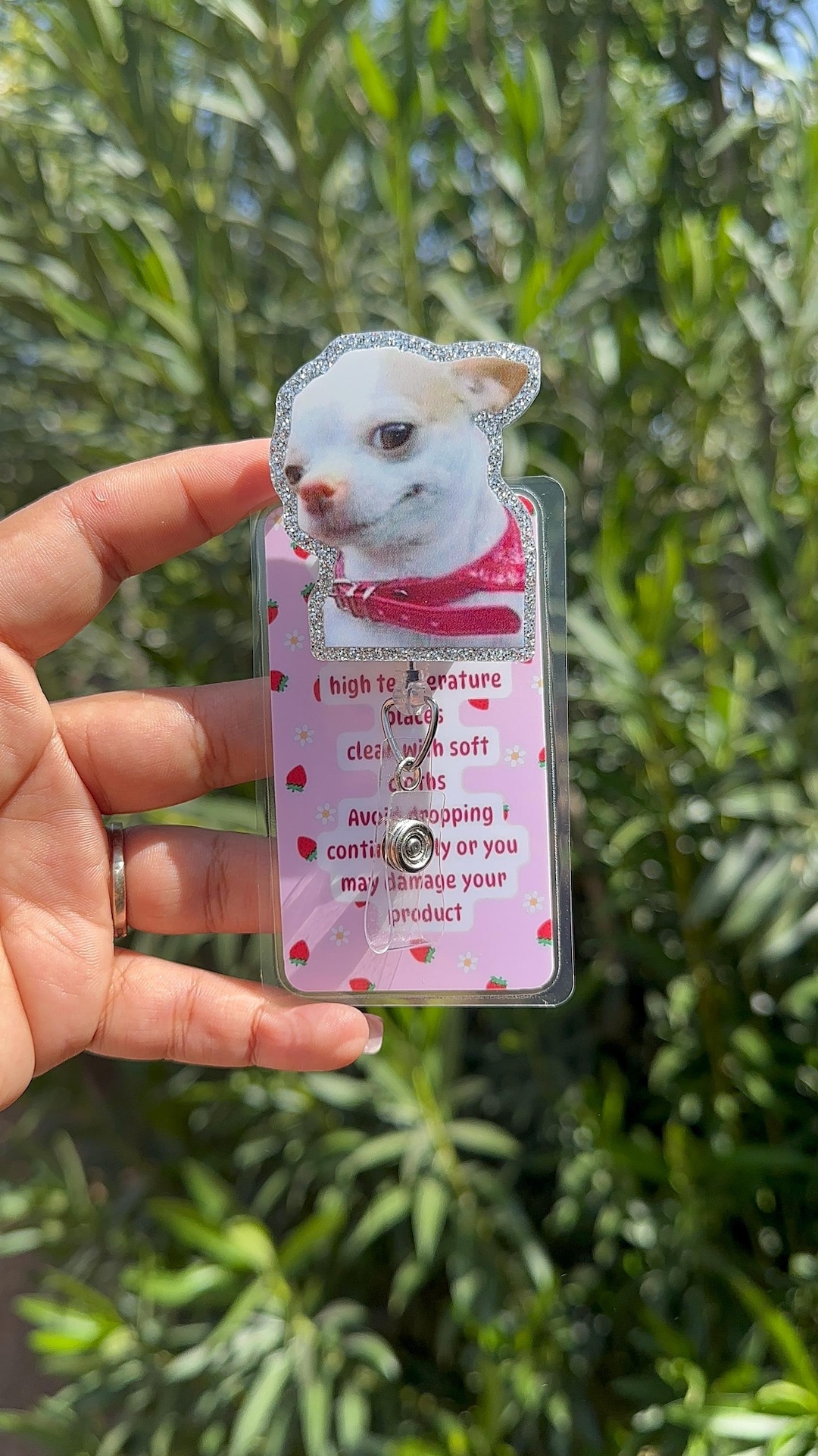 Meme Dog Badge Reel | Funny Meme Badge Reel | Nurse Badge Reel ...
