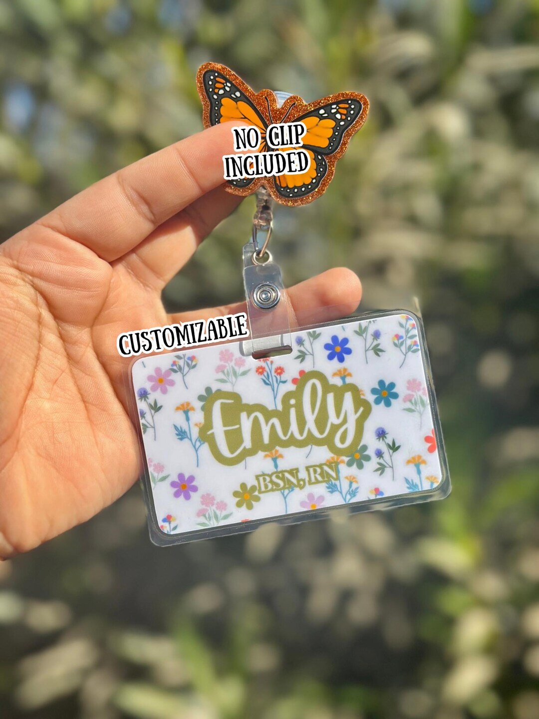 Custom Nurse Badge Name Tag/ Badge Buddy/ Badge Reel Name Card/ Badge ...