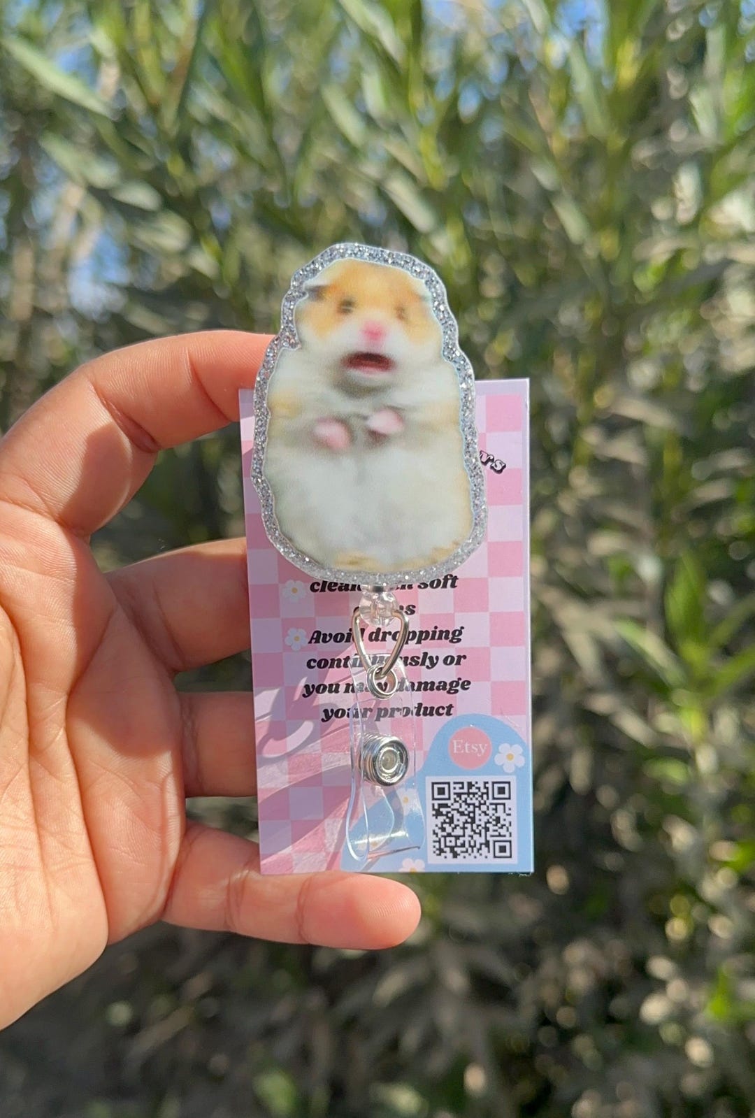 Scared Hamster Badgereel | Badge Reel Meme | Medical ID Badge | Nurse ...