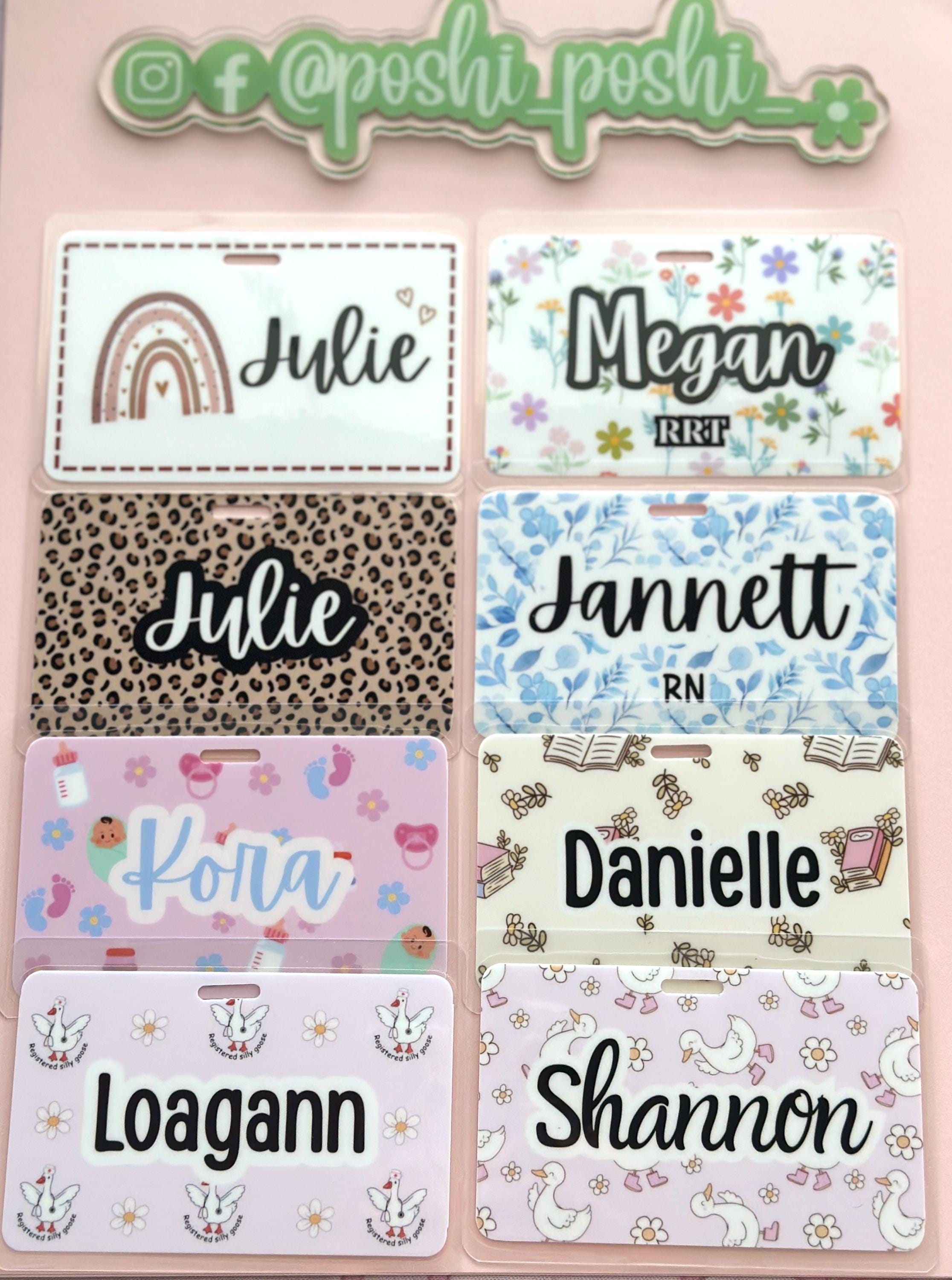Custom Nurse Badge Name Tag/ Badge Buddy/ Badge Reel Name Card/ Badge ...