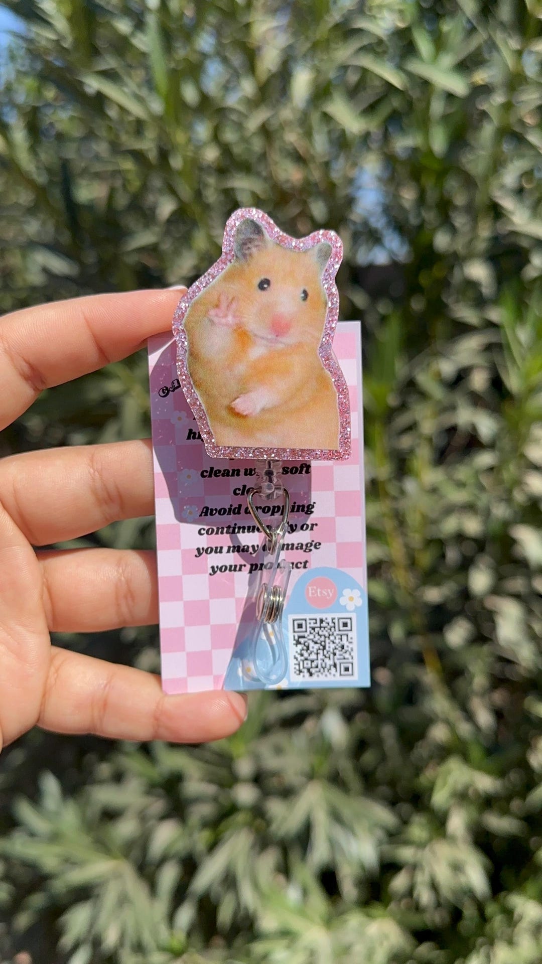 Hamster Badge Reel | Badge Reel | Medical ID Badge | Nurse Badge Reel ...