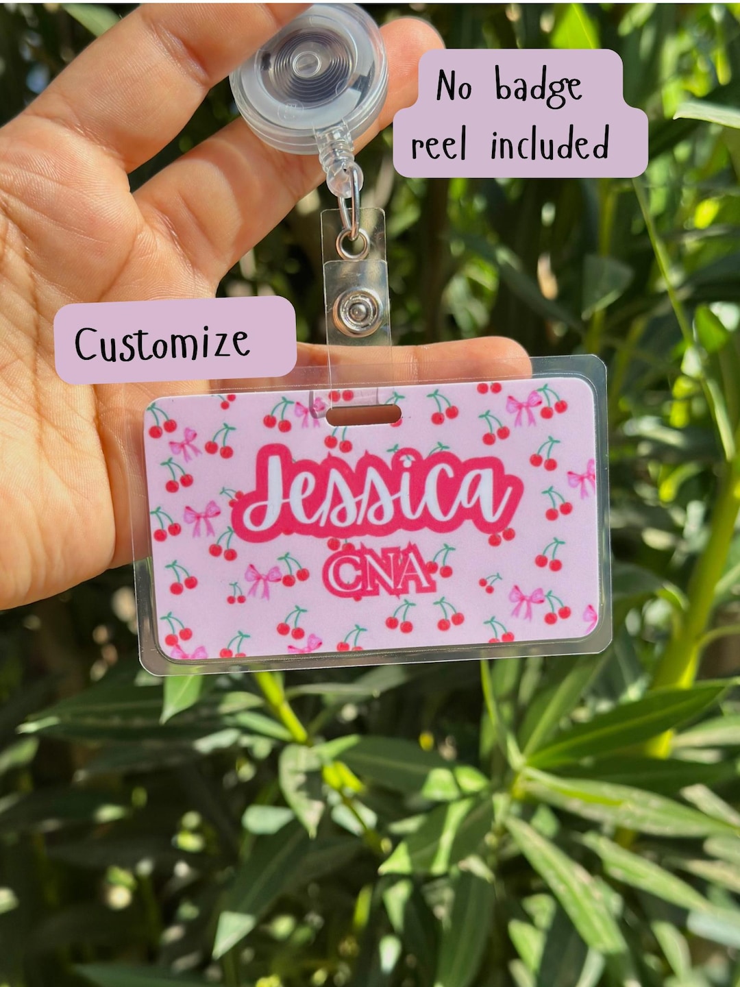 Custom Nurse Badge Name Tag/ Badge Buddy/ Badge Reel Name Card/ Badge ...