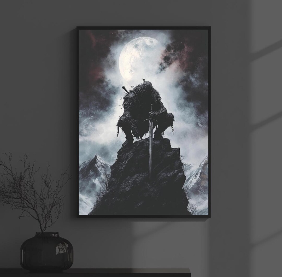 Daring Knight After Battle, Motivational Poster, Man Cave Poster ...