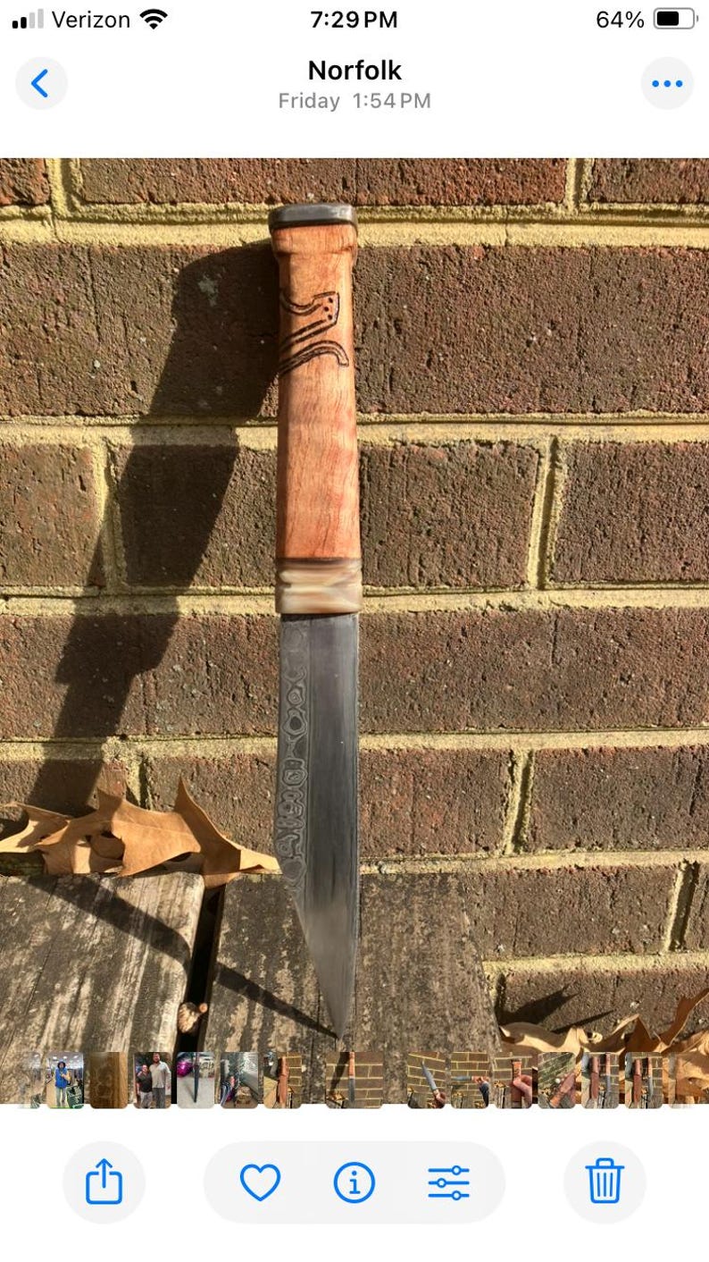Anglo-saxon Broken Back Seax - Etsy