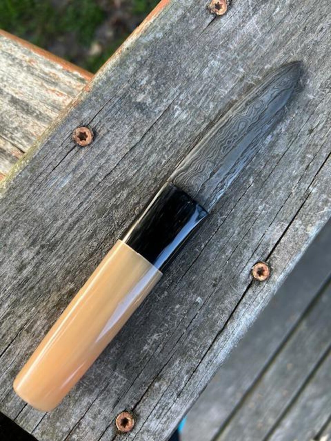 Bloom Steel/iron Horn Knife - Etsy