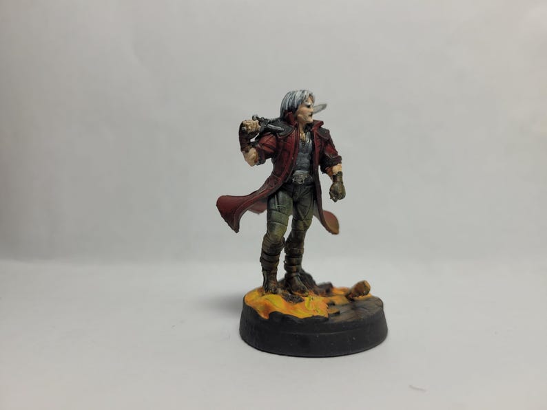 Dante Fan Model, Fanart, DMC, Devil, Hunter, Human, RPG, Horror - Etsy