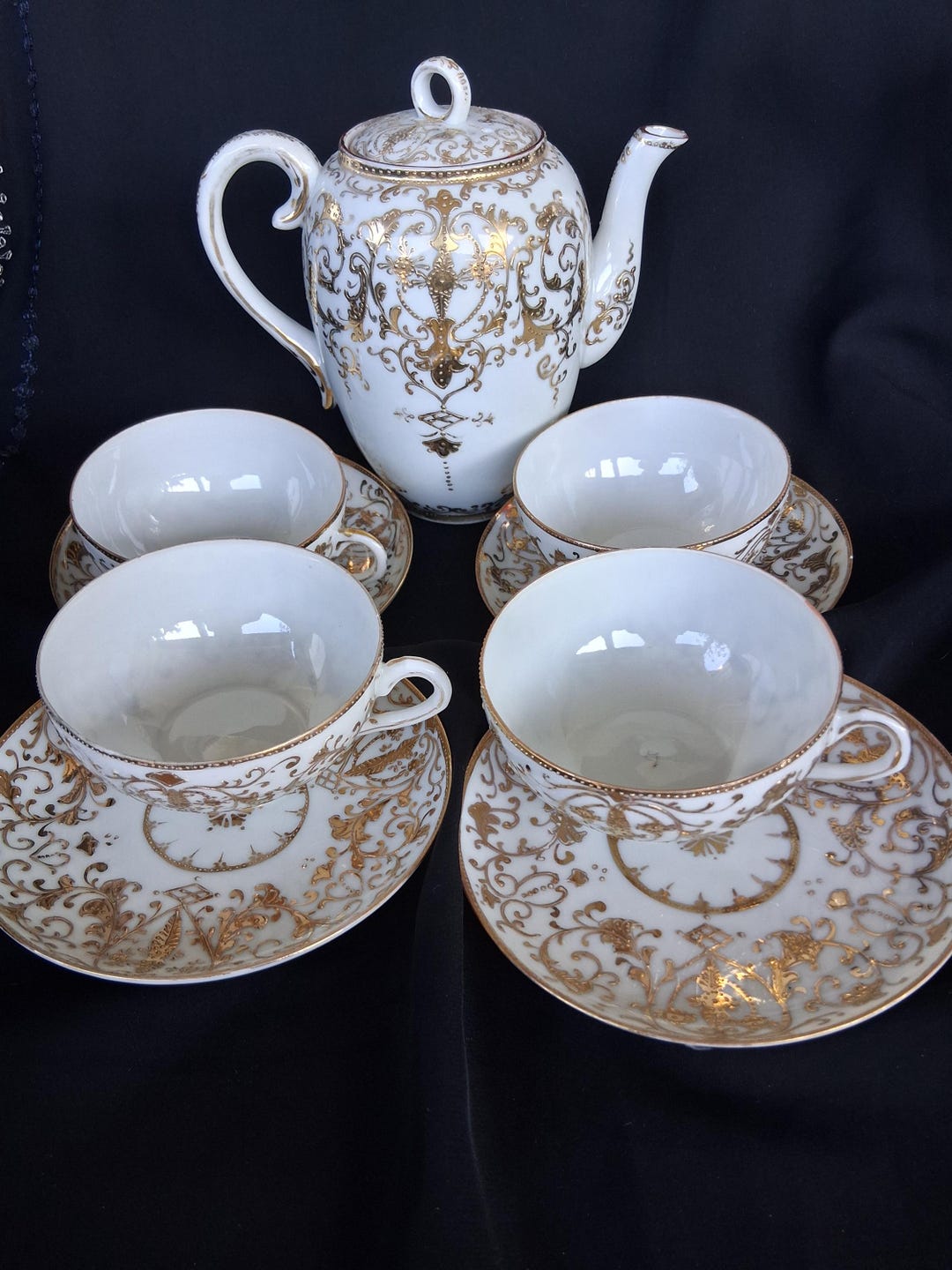 Hand Painted Nippon Tea Setnull