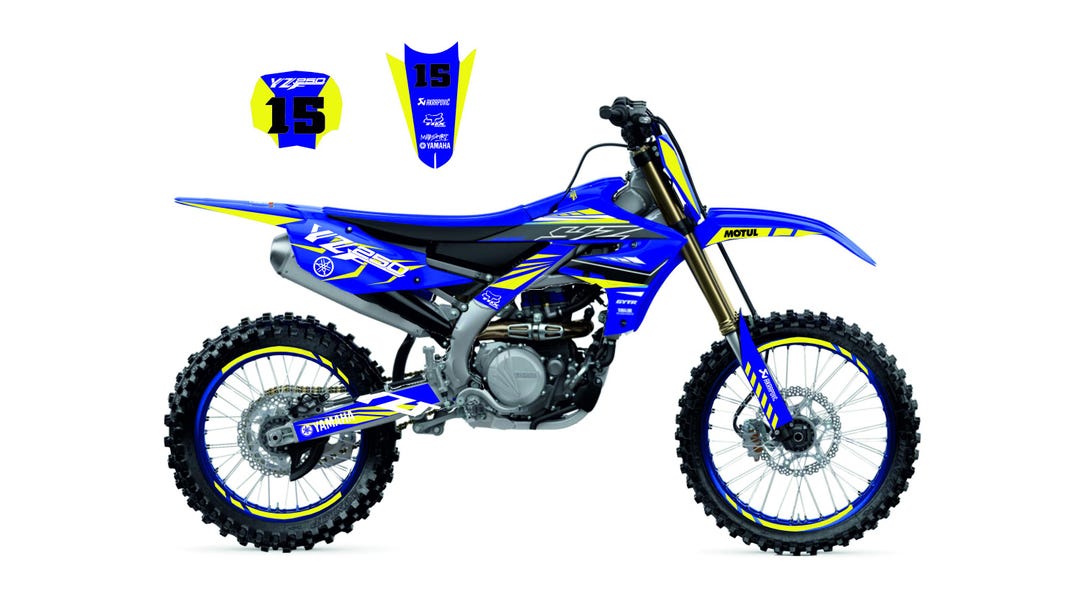 Yamaha YZ250F Custom Graphic Kit 2018-2024 High-quality Dirt Bike ...