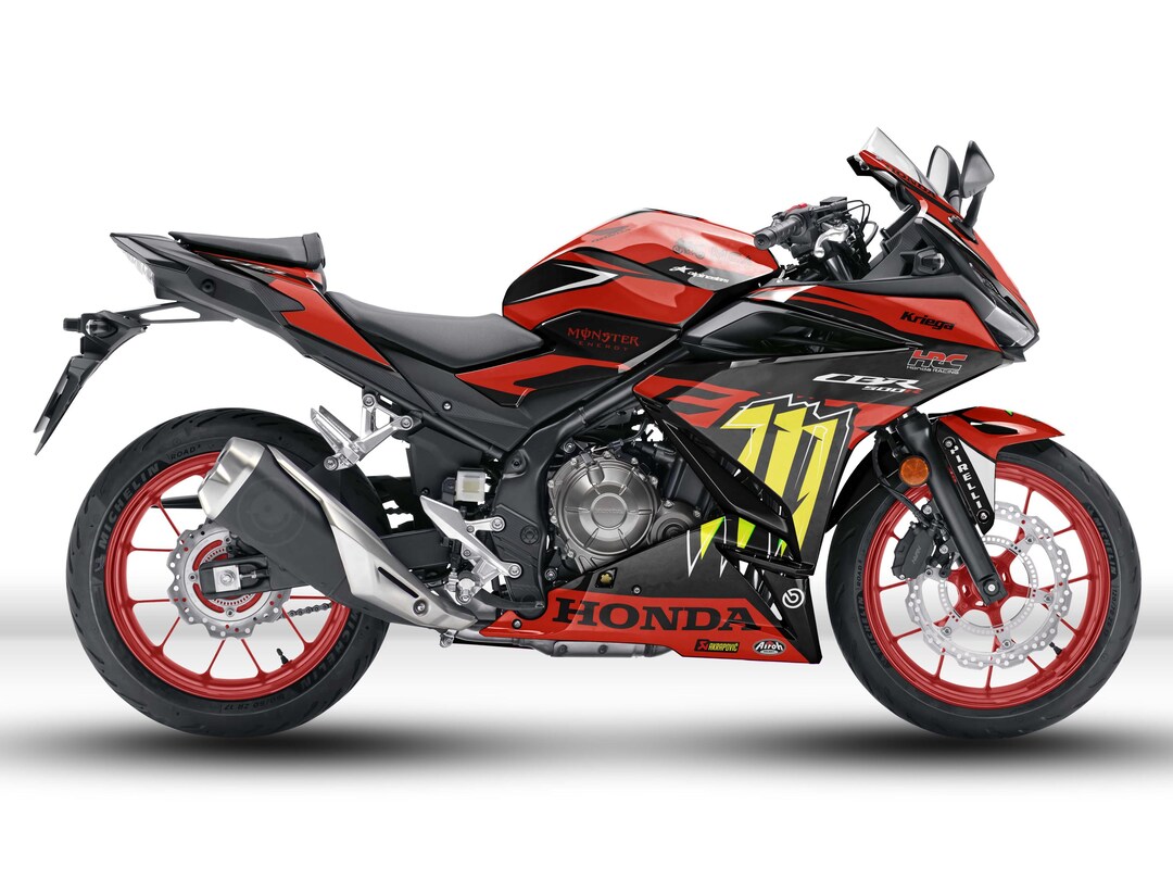 Honda CBR500R Monster Energy Inspired Custom Graphic Kit 2022-2024 High ...