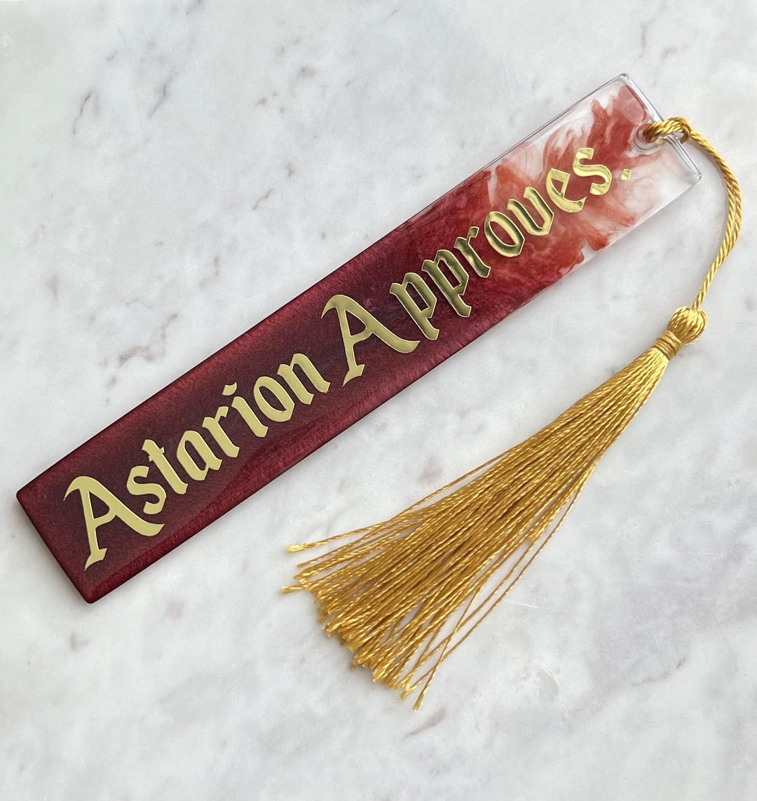 BG3 "astarion Approves" Resin Bookmark - Etsy