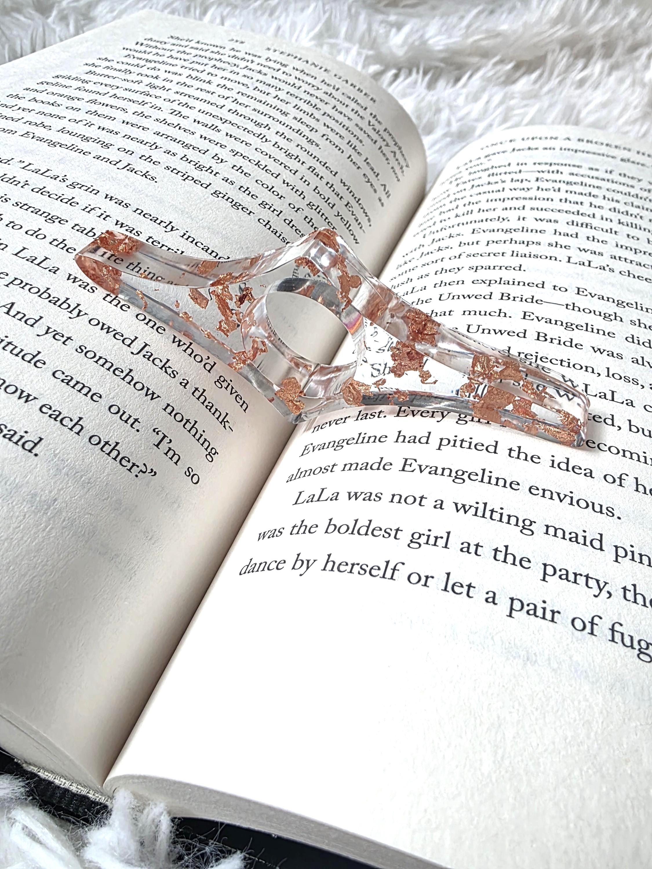 Copper Flake Resin Book Page Holder - Etsy