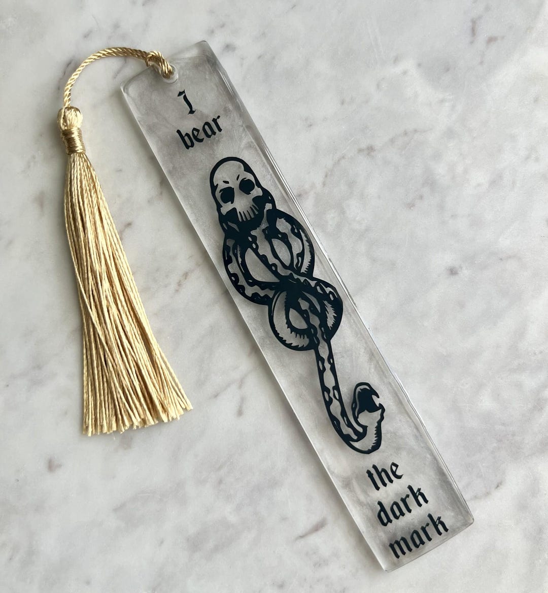 Death Eater Dark Mark Resin Bookmark - Etsy